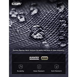 CQR Men's Ripstop Work Pants, Water Resistant Tactical Pants, Outdoor Utility Operator EDC Straight/Cargo Pants, Straight Police Navy, 44W x 30L