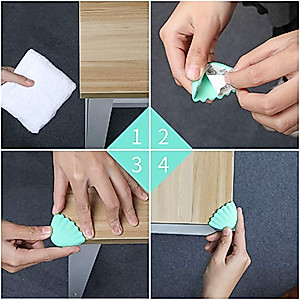 Corner Protectors, L Shape Food Grade Silicone Material Extra Thick Baby Safety Corner Guards (12 Pack, Shell Shape White)