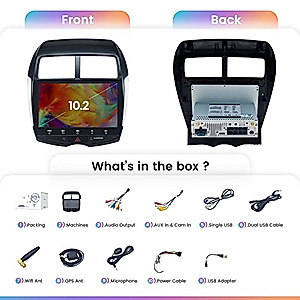 Dasaita 10.2" Android 11 Car Stereo for Mitsubishi ASX Outlander Sport 07-17 Carplay Android Auto Head Unit Bluetooth GPS Navigation Car Radio Touch Screen with 4G RAM 64G ROM