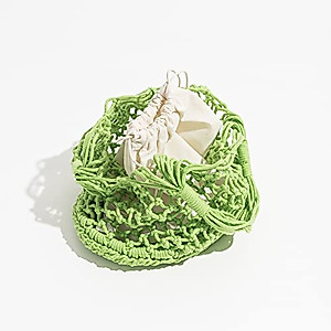 Casual Hollow Crochet Women Handbags Hand Bags Handmade Woven Summer Beach Bag Small Tote Bali Female Purses Orange l