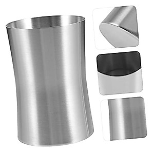 ABOOFAN Stainless Steel Bathroom Mug Modern Design Multi Functional Travel Tumbler for Rinsing Creative Waist Design for Couples and Daily Use and Stylish Bathroom