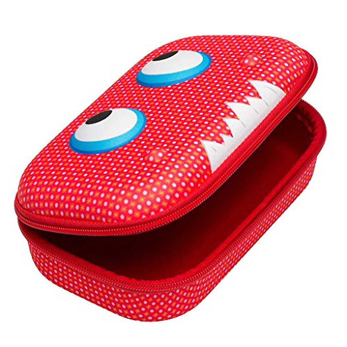 ZIPIT Beast Pencil Box for Kids | Pencil Case for School | Organizer Pencil Bag | Large Capacity Pencil Pouch (Red)
