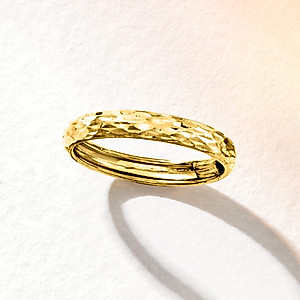 Ross-Simons Italian 14kt Yellow Gold Diamond-Cut Ring. Size 9