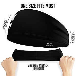 Men's Headband for Athletes of Faith - Moisture Wicking Athletic Sweat Band for Running, Gym, Workout, Football, Baseball, Basketball, Soccer - Magnify Sportswear