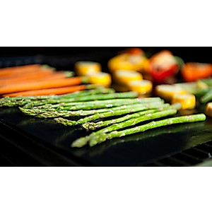 COOKINA Barbecue Reusable and Non-Stick Grilling Sheet, 1 EA, Black