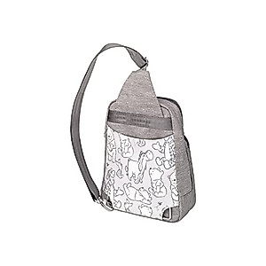 Petunia Pickle Bottom Criss-Cross Sling Bag - Stylish Sling Bag for Women and Men - Adjustable Straps to Custom-Fit - Spacious Main Pocket - Disney’s Playful Pooh