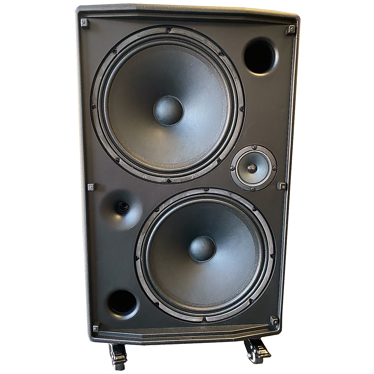 SINGTRONIC BT-1212Pro Professional 5000W Portable 12" Double Woofer Bluetooth Speaker via Unlimitted YouTube Karaoke Free: 2 x Wireless Microphone & Rechargeable Batteries