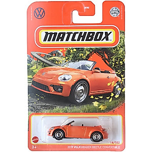 Hot Wheels Matchbox 2019 Volkswagen Beetle Convertible - VW Beetle - Orange 14/102
