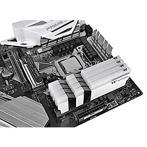 Thermaltake TOUGHRAM RGB White DDR4 3600MHz 16GB (8GB x 2) 16.8 Million Color RGB Alexa/Razer Chroma/5V Motherboard Syncable RGB Memory R022D408GX2-3600C18A