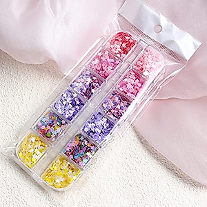 Flower Glitter Resin Fillings Flakes Sequins Epoxy Resin Mold Fillers for DIY Jewelry Making Nail Art Decors