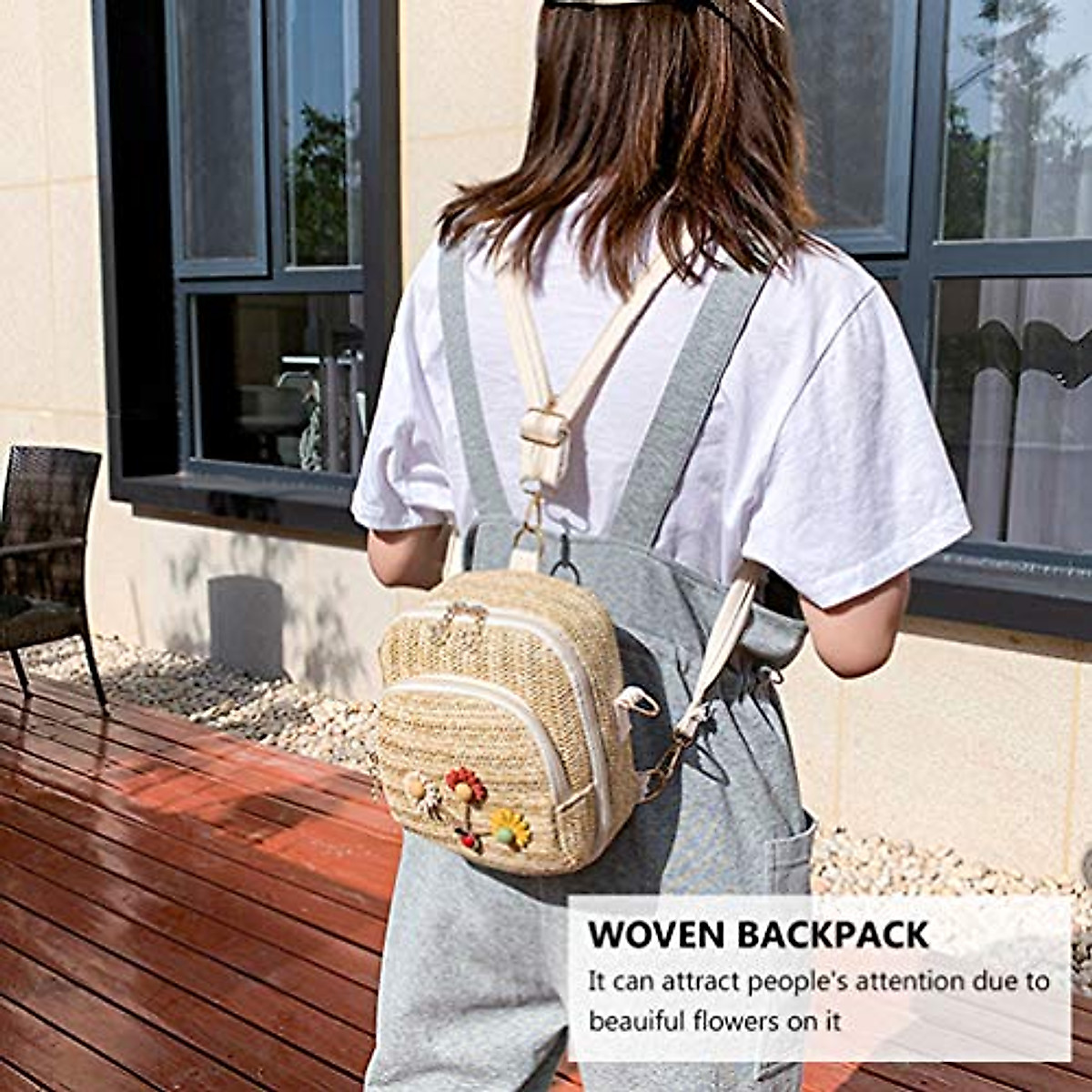 TENDYCOCO Crossbody Bag Straw Woven Purses and Handbags Convertible Shoulder Bag for Women Bucket Bag