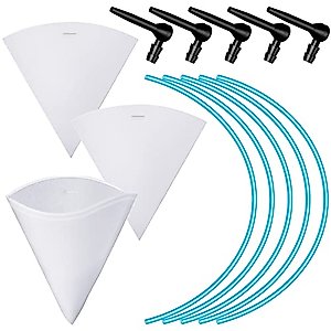 Nosiny 13 Pcs Maple Syrup Tree Tapping Kit, 5 Pcs Taps 5 Pcs 2 Foot Drop Line Tubes 2 Pcs Maple Syrup Sap Filter 1 Quart Heavy Duty Boiling Filter for Sap Collection