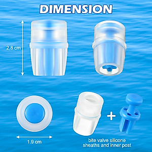 Enhon 4 Packs Bite Valve Replacement Sheath for Water Bladder, Compatible with Osprey Packs Hydraulics Reservoirs, Hydration Pack Bite Valve Silicone Nozzle Mouthpiece Replacement