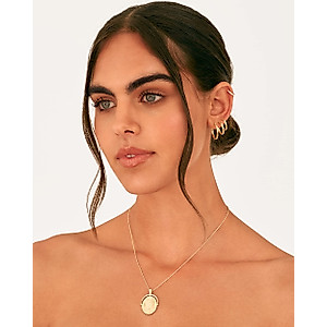 PAVOI Rhodium Plated 925 Sterling Silver Post Hoop Earrings for Women | Thin Small Gold Huggie Hoop Earrings | 3 Pairs Gold Hoop Earring Pack