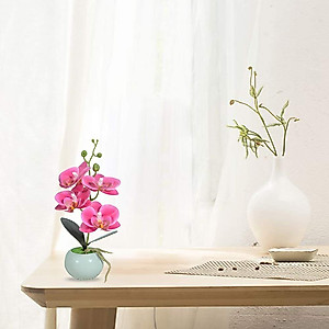 Moldiy Artificial Fake Flowers for Home Garden Party Wedding Decoration (Pink)