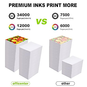 OFFICENTER 10 Pack T502 502 Ink Refill Bottles for Ecotank ET-2760 ET-4760 ET-2750 ET-3760 ET-2850 ET-15000 ST-4000 ST-2000 ET-3710 ET-3850 ET-3750 ET-4850 ET-3830 ET-4750 ET-2700 ST-3000 Printer