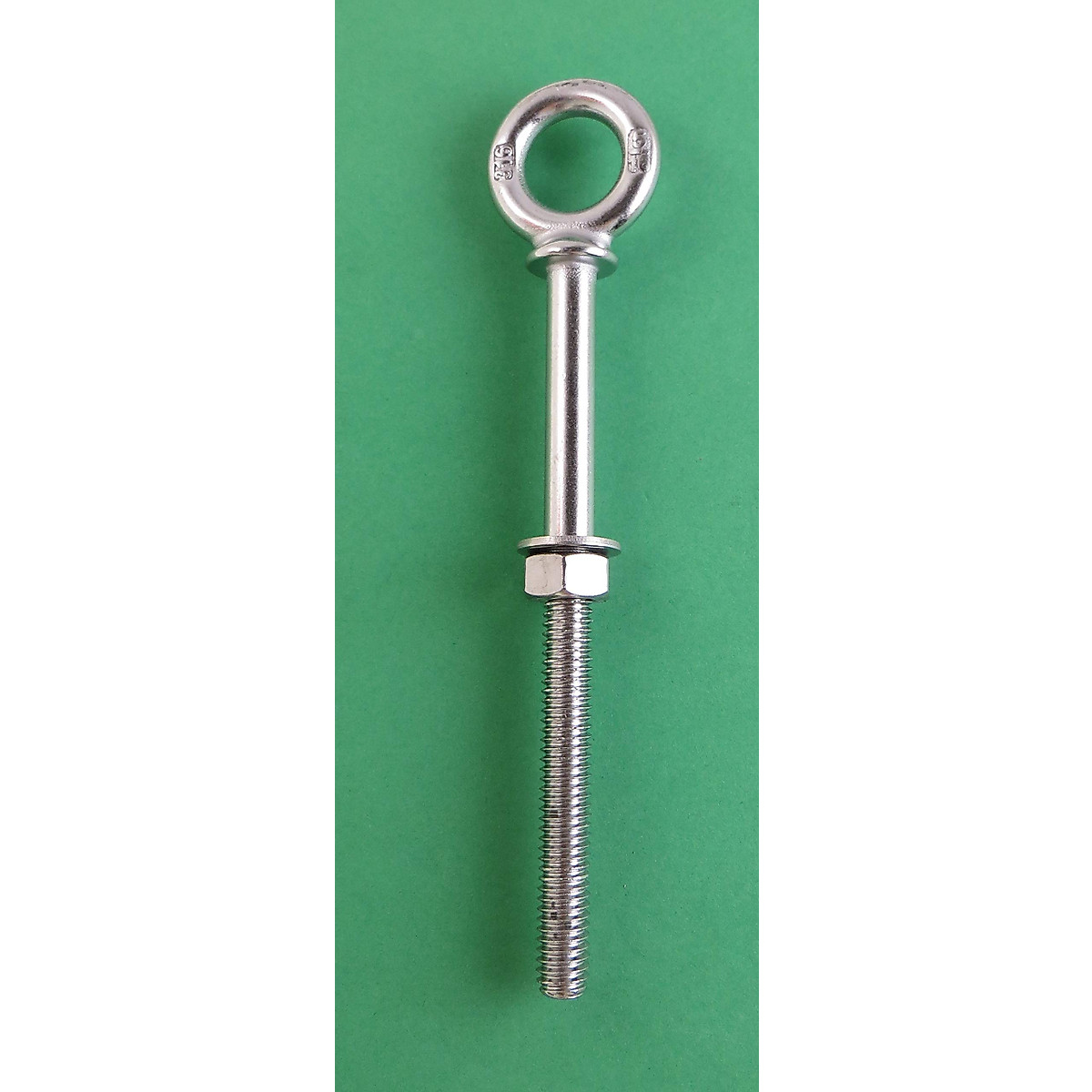 US STAINLESS 2 Pieces Stainless Steel 316 Eye Bolt 1/2" x 6" UNC Short Thread with Shoulder Marine Grade Bolt Pitch of 13