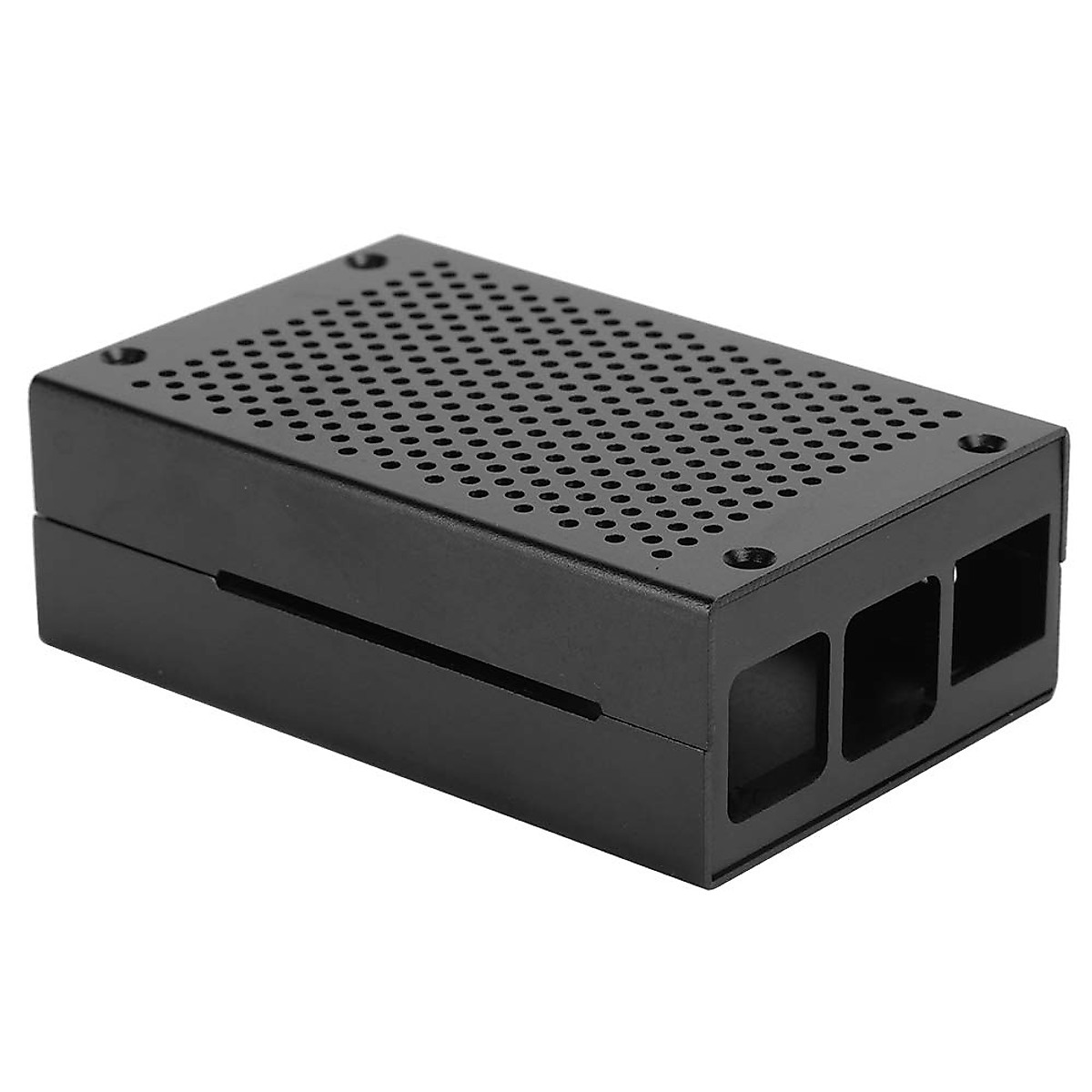Enclosure for Raspberry ,Case for ,Aluminum Alloy Case Motherboard Shell Vent Sur face Black for 3 , 2 , model B , B