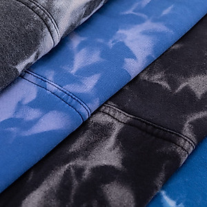 Calhoun NHL Surf & Skate Unisex Crystal Tie Dye Ultra-Soft Pullover Hoodie – The Sunset Collection (Buffalo Sabres, Large)