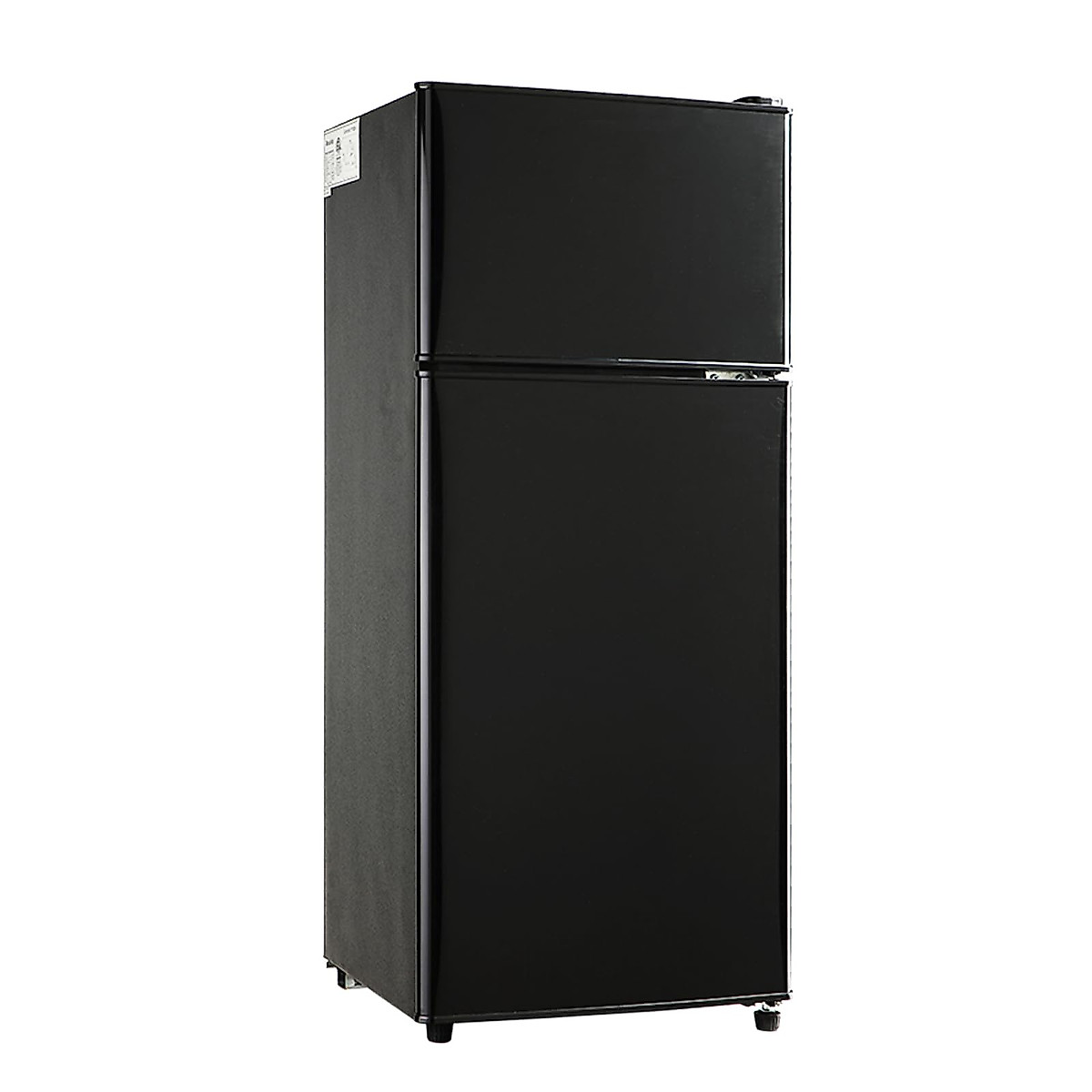 EUASOO KRIB Bling FLS-80-Black 3.5Cu.Ft Compact, Small Refrigerator with Freezer, 7 Level Adjustable Thermostat, Retro Fridge with Dual Door for Garage, Dorm,Bedroom, Office, Apartment, Red