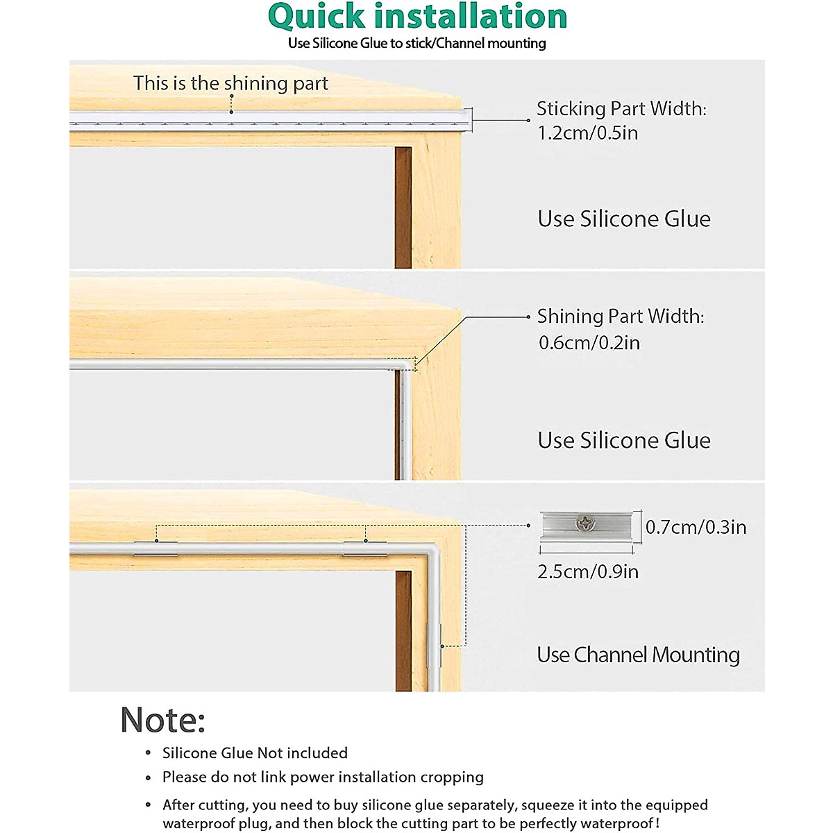 LannlKer LED Neon Rope Lights, 16.4ft/5m Cool White Neon Light Strip,12V Flexible Waterproof LED Strip, Silicone Neon Lights for Kitchen Bedroom Indoor Outdoor Decoration（Power Adapter not Included）