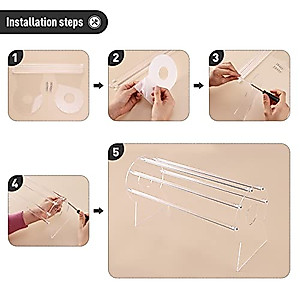 Ausalivan Acrylic Headband Holder Organizer,Headband Storage Display Stand,Disney Mickey and Minnie ear holder,Clear Hair Accessory Rack For Girls Room