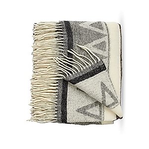 Cozy Blankets Wool Blanket | 100% Wool from New Zealand | Perfect as a Throw Blanket / Sofa Blanket | Virgin Wool Blanket with Fringes in Stripes Designs (140 x 200 cm)