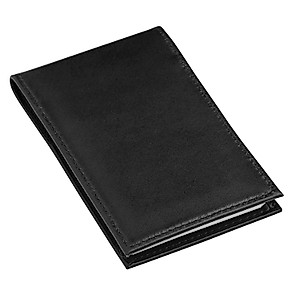 Black Leather Pocket Notepad Holder for 3x5 Inch Memo Pad Holder D and K Police Pocket Notebook, 1 3x5 Inch Lined Notepad Included