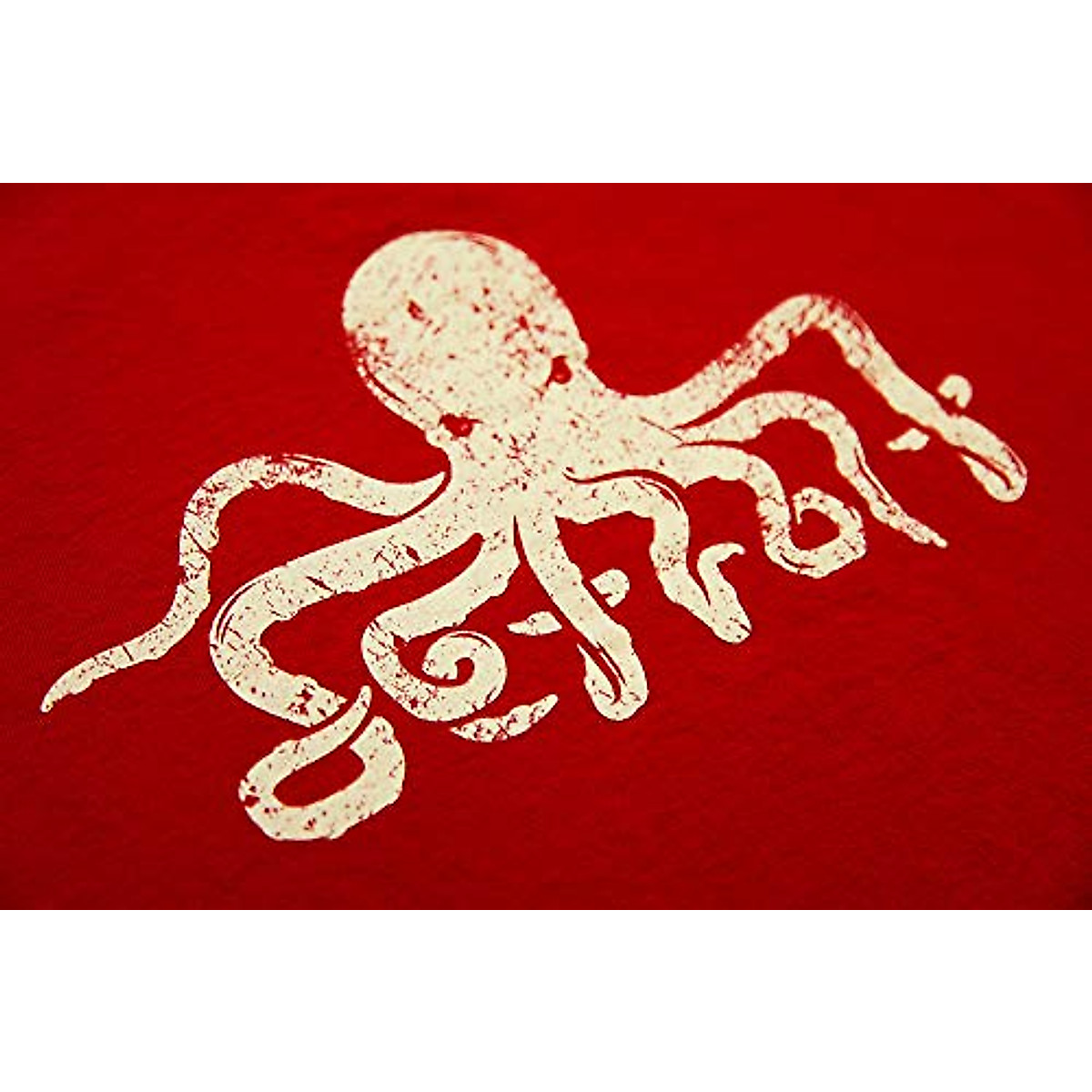 CreateMyTee | Detroit Octopus | Hockey Fan Mens/Womens Short Sleeve T-Shirt (Medium) Red