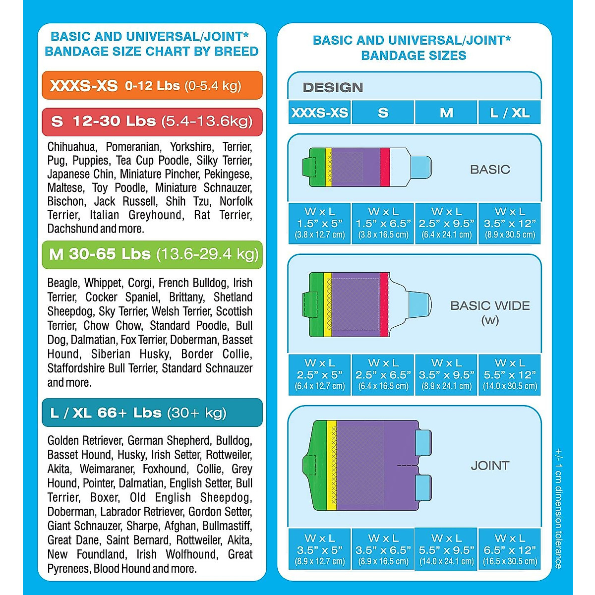 PawFlex Joint and Large Area Wound Bandages for Dogs Cats & Other Pets. Great for Leg Joint sprains and Tail Injuries! Non Adhesive Breathable Non-Slip Disposable Washable Value Pack (L/XL 12pk)