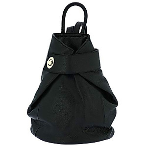 Fioretta Italian Genuine Leather Top Handle Backpack Purse Shoulder Bag Handbag For Women