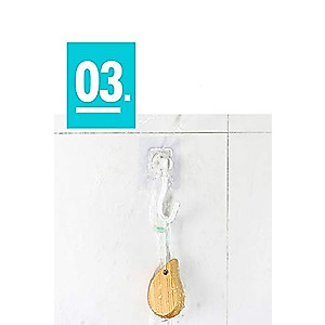 Stick Hook Kitchen Seamless Stick Hook Bathroom Multifunctional Hook Super Load-Bearing Hook (Two)
