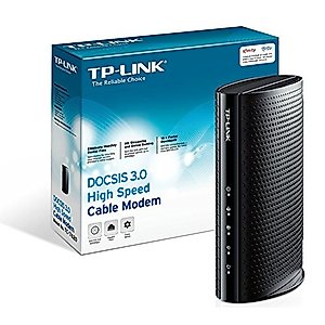TP-Link DOCSIS 3.0 (16x4) High Speed Cable Modem, Max Download Speeds of 686Mbps, Certified for Comcast XFINITY, Time Warner Cable, Cox Communications, Charter, Spectrum (TC-7620)