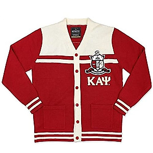 Kappa Alpha Psi M7 Button Down Sweater [5XL] Crimson Red