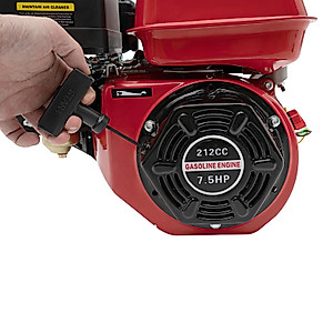 TBVECHI 4 Stroke 7.5 HP 212CC Gasoline Outboard Motor with Bracket Single Cylinder Boat Engine for 9.84-19.69Ft Fishing Boat