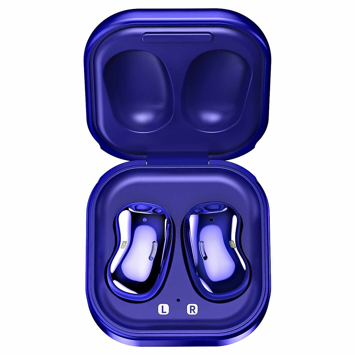 UrbanX Street Buds Live True Wireless Earbud Headphones for Samsung Galaxy Note 20 5G - Wireless Earbuds w/Active Noise Cancelling - Blue (US Version with Warranty)