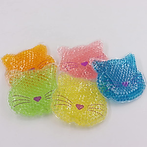 HI FINE CARE 5 Pcs Boo Boo Ice Pack, Kid Reusable Ice Pack, Auxiliary Fever Reduction, Hot Cold Pack for Kids Injuries, Wisdom Teeth, Baby Colic, Gas and Upset Stomach, Pain Relief, Fever, Headaches