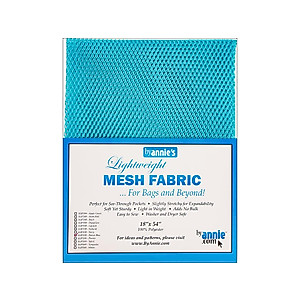 Annie SUP209-PARROT Blue Lightweight 18x54 Parrot Blue Mesh Fabric LTWT 18x54ParrotBl, 54 Inches