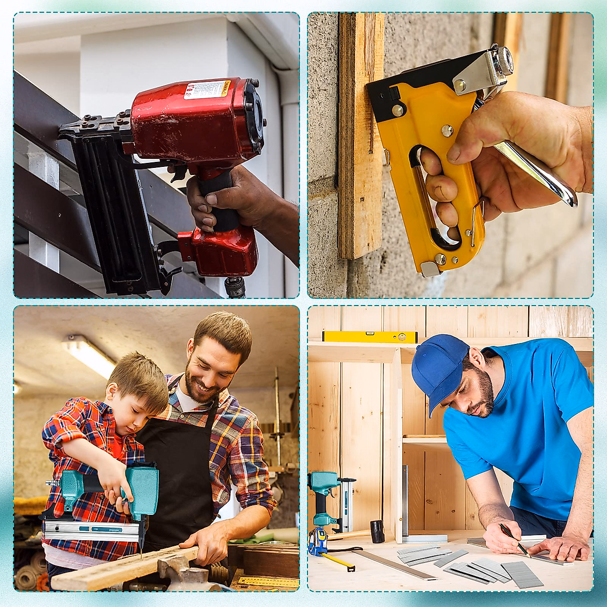 23 Gauge Pin Nails Headless Pins Nails 7 Sizes Assorted Galvanized Brad Nails 2/5 Inch to 1 Inch, Pin Nails for Molding Cabinetry Building Assembly, 3500 Pieces (Stainless Steel)