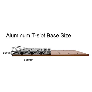 Genmitsu T-Slot Table 3040 Extension Aluminum Spoilboard, Work with 3018 Y-Axis Extension Kit, Compatible with 3018-PROVer/3018-PROVer Mach3/3018-MX3