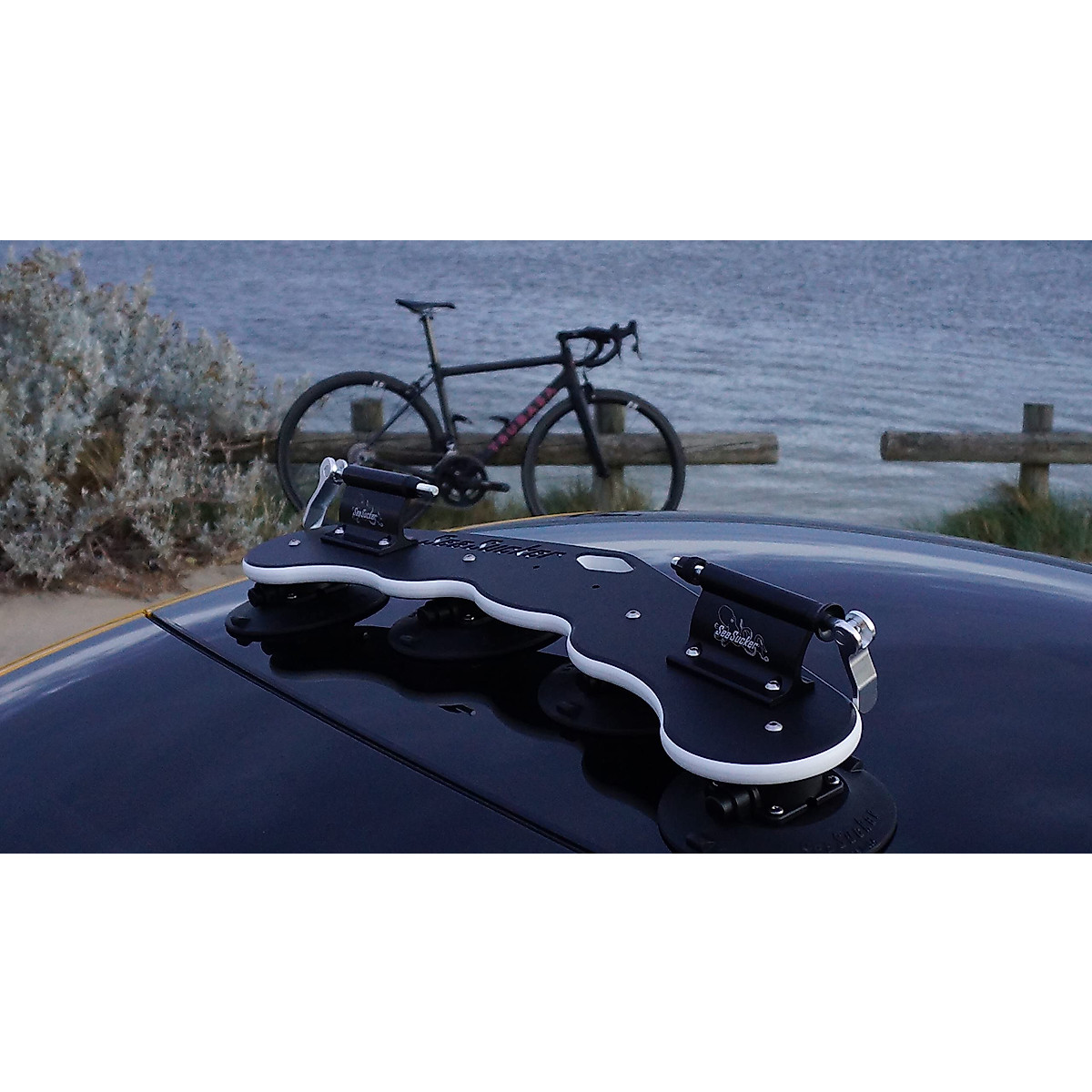 SeaSucker Mini Bomber MAX Bike Rack - Carries 2 Bikes (Includes HUSKE Plugs Compatible with The Most Popular Bike Types)