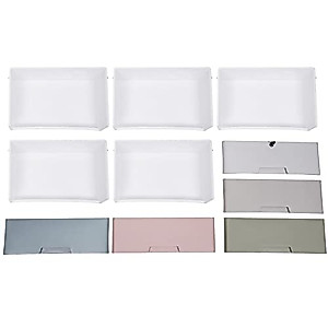 Macaron Plastic Storage 5 Drawers,Closet Storage Drawers Organizer for Bedrooms & Living Rooms & Studies & Beauty Stores, Etc.