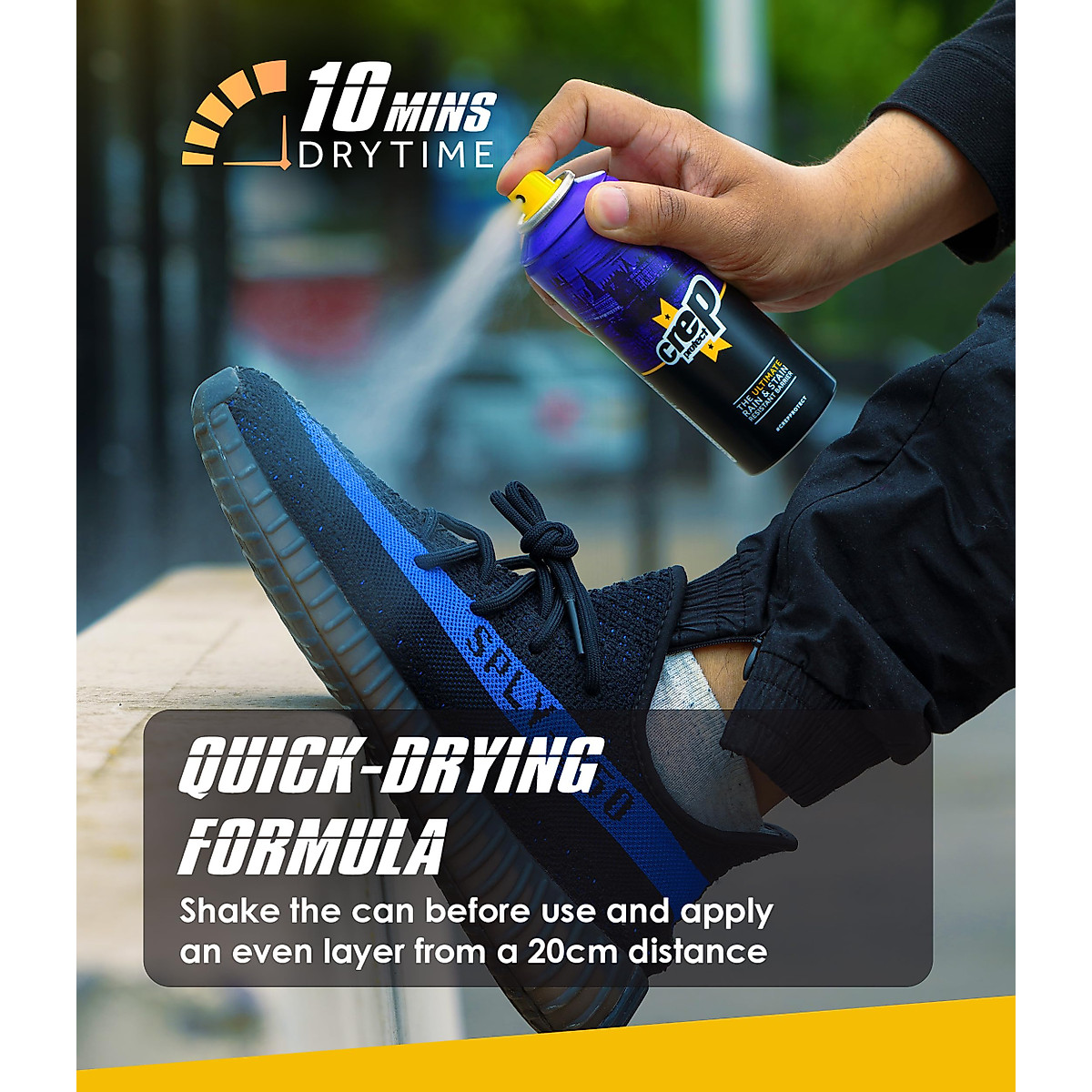 Crep Protect Shoe Protector Spray - Rain & Stain Waterproof Nano Protection for Sneaker, Leather, Nubuck, Suede & Canvas