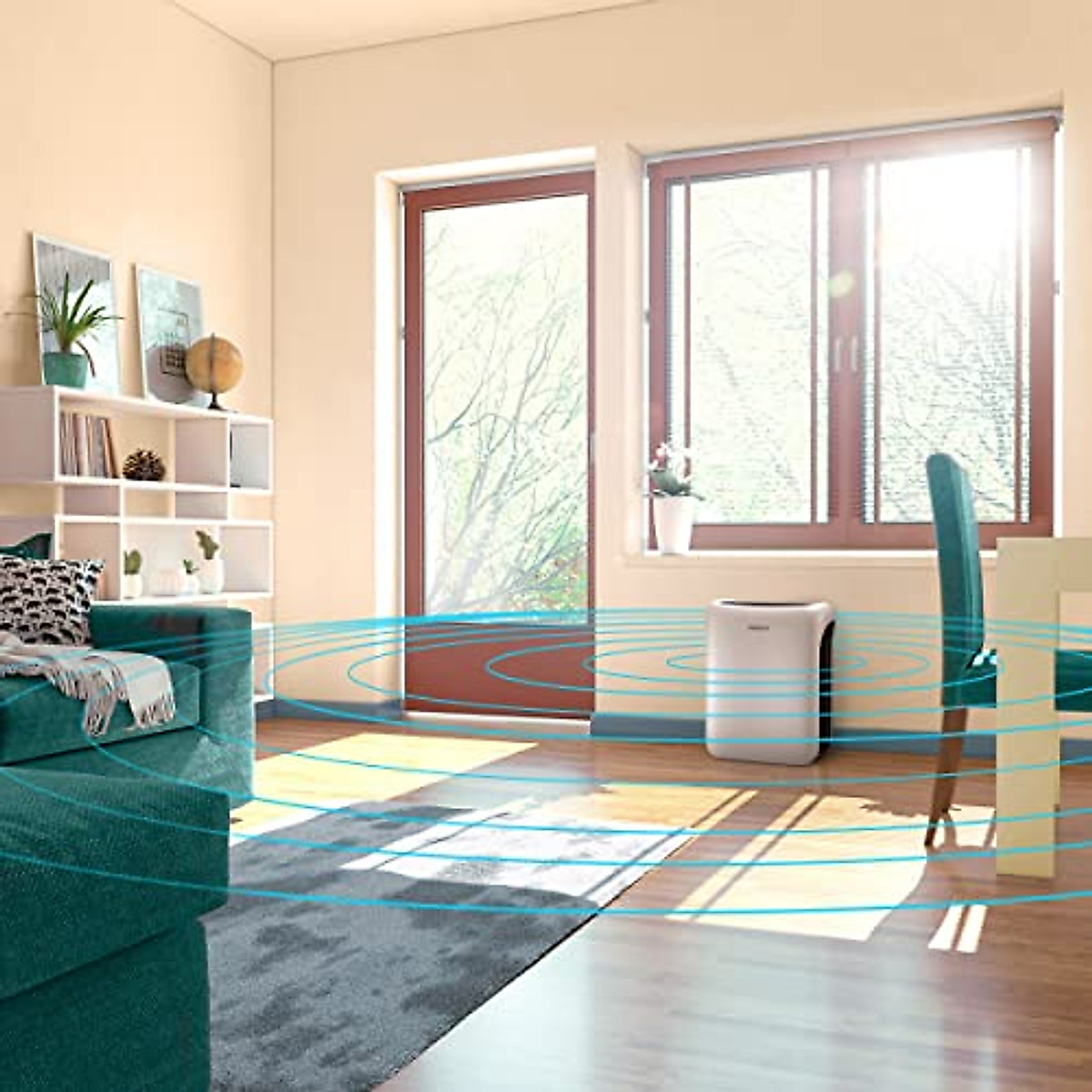 Oreck Air Response Air Purifier, HEPA and Carbon Filtration For Home, Quiet, Large, Silver, WK16002