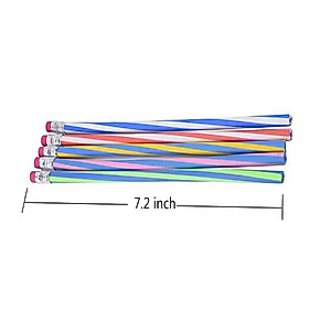 Haawooky 35 Pieces Flexible Soft Pencil Magic Bend Pencils for Kids Children School Fun Equipment