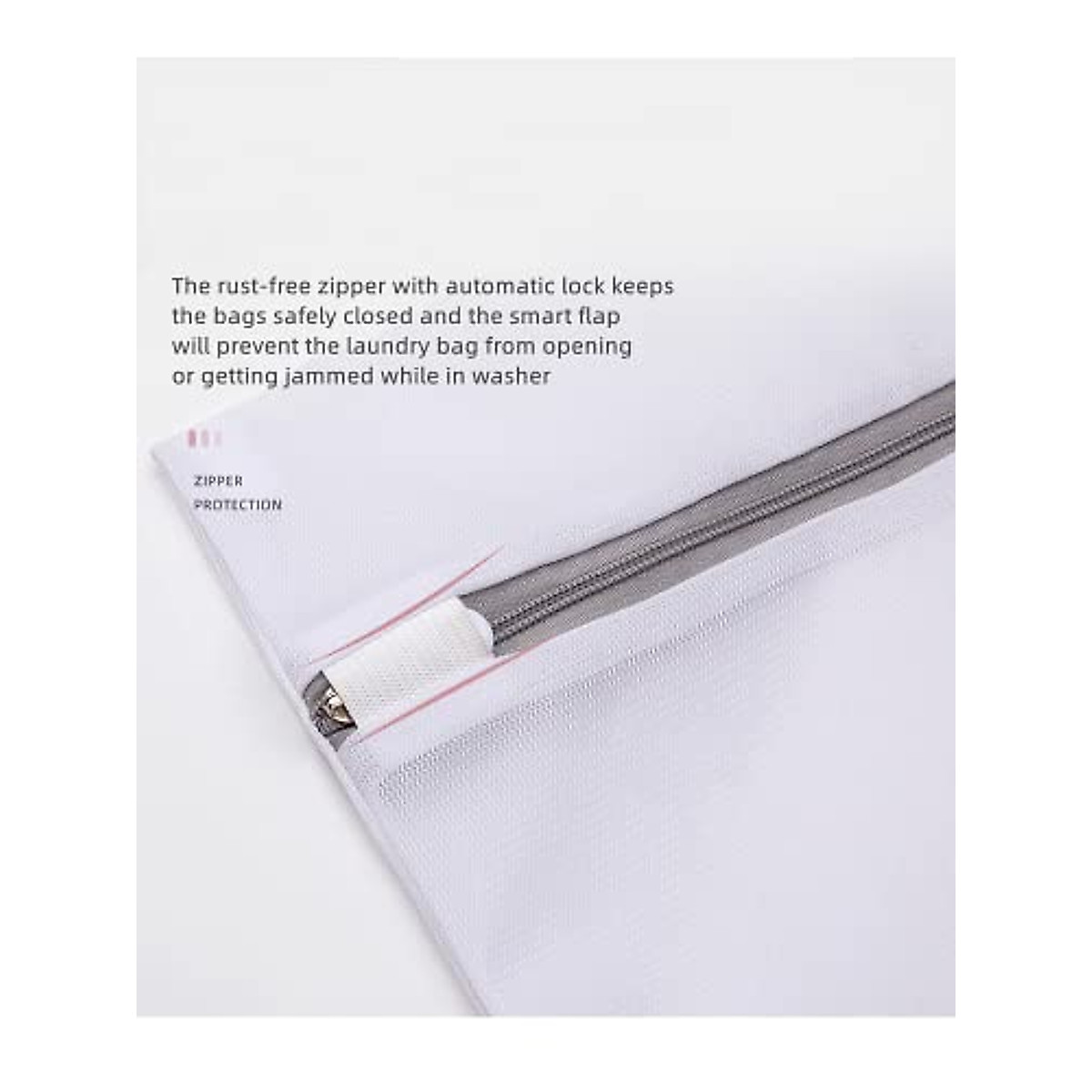 4 Pcs Mesh Laundry Bags Delicates for Washing Machine with Polyester Fine Mesh Fabric Wash Bag,Reusable and Durable Mesh Wash Bags for Lingerie,Blouse, Hosiery, Baby Clothes (1 Large, 1 Medium, 1 Small, 1 Bra bag 6 x 6 Inches)