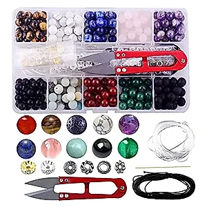 CZDYUF Ring Making Kit with 28 Colors Crystal Beads,1660 Pcs Crystal Jewelry Making Kit with Gemstone Chip Beads,