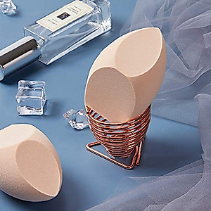 Makeup Sponge Blender & Holder, BIG & SOFT Beauty Makeup Blender Puff Foundation Sponges Set, Applicator Beauty Blending Blenders & Sponge Holder, Concealer Sponge for Liquid Powder Sunscreen (A SET)