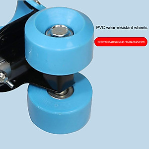 SM-River Classic Roller Skates, Adjustable Double Row Light Up Roller Skates, Beginner Kids Adults and Youth Indoor Outdoor (Pink,Adjustable)