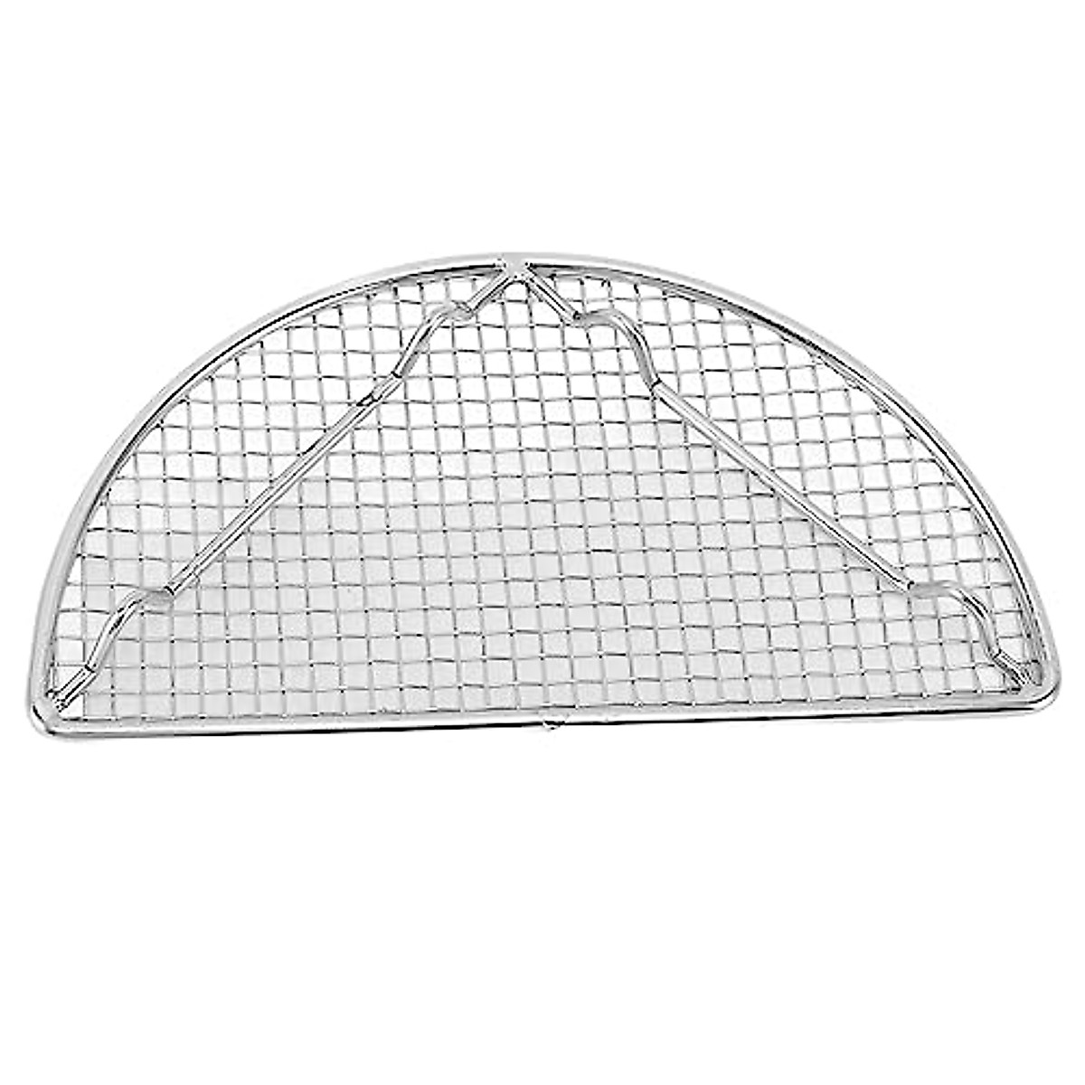 EMUKOEP Cooling Racks for Baking Stainless Steel Wire Cooking Rack High Temperature Resistant Oven Safe for Cooking Roasting Grilling (Medium Semicircle 18CM)